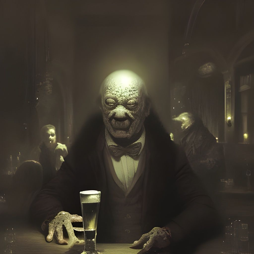 The face of a lonely and elderly toad with a sad smirk on his face is ...