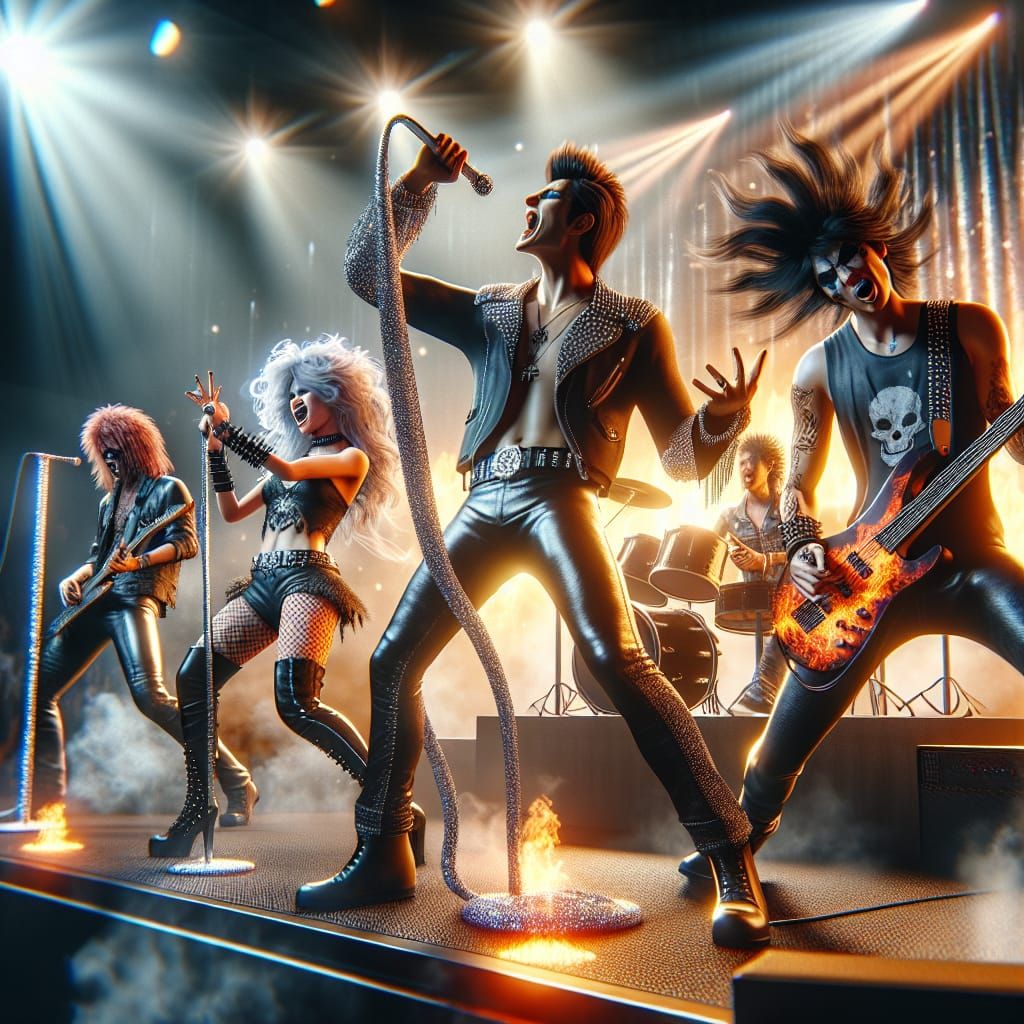 The rockband Kizz in concert - The rockband Kizz in concert