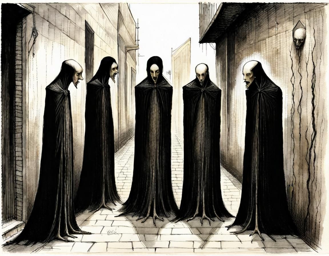 vampire hiding in the wall - AI Generated Artwork - NightCafe Creator