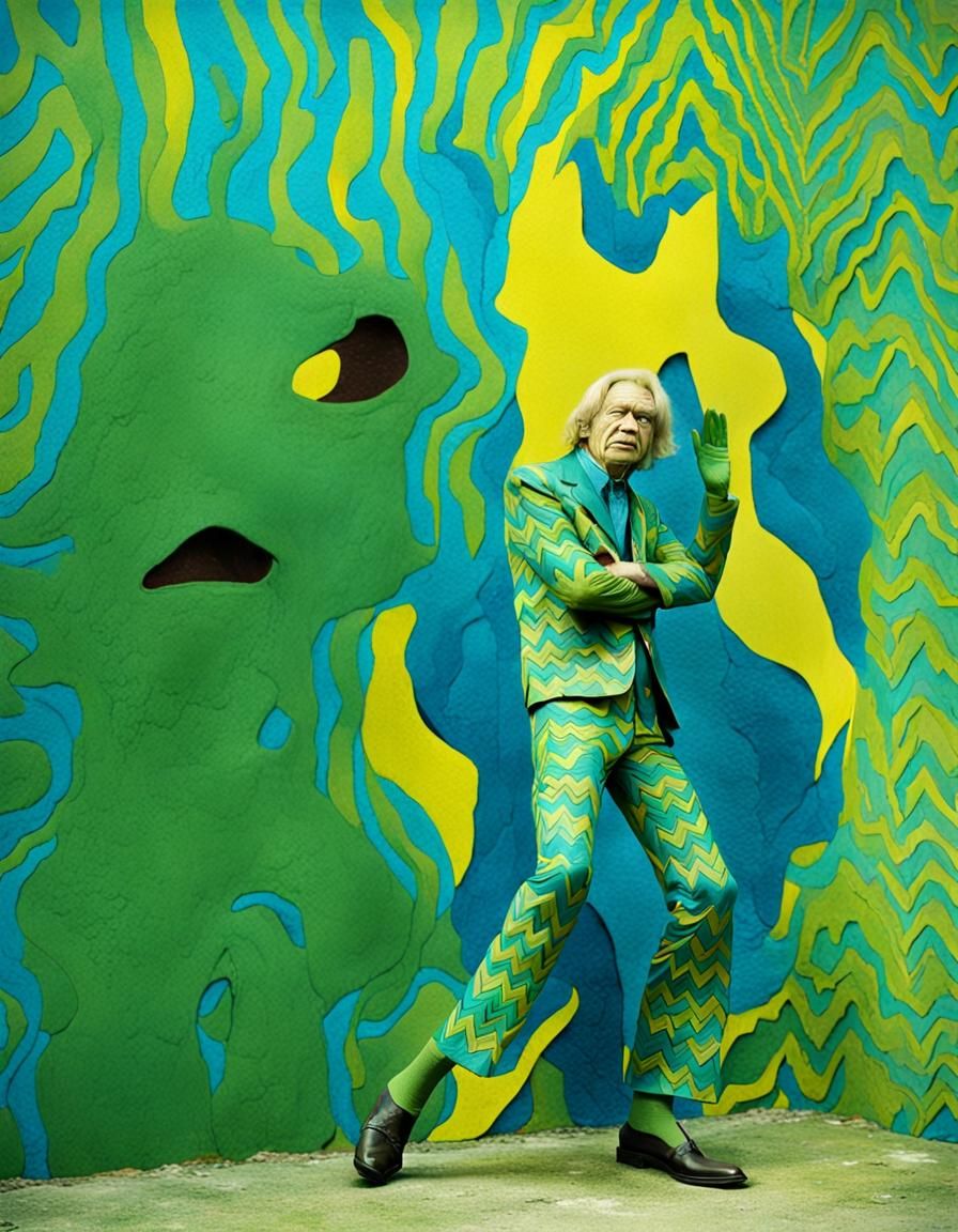 David Soul Posing in Psychedelic Suit - AI Generated Artwork ...