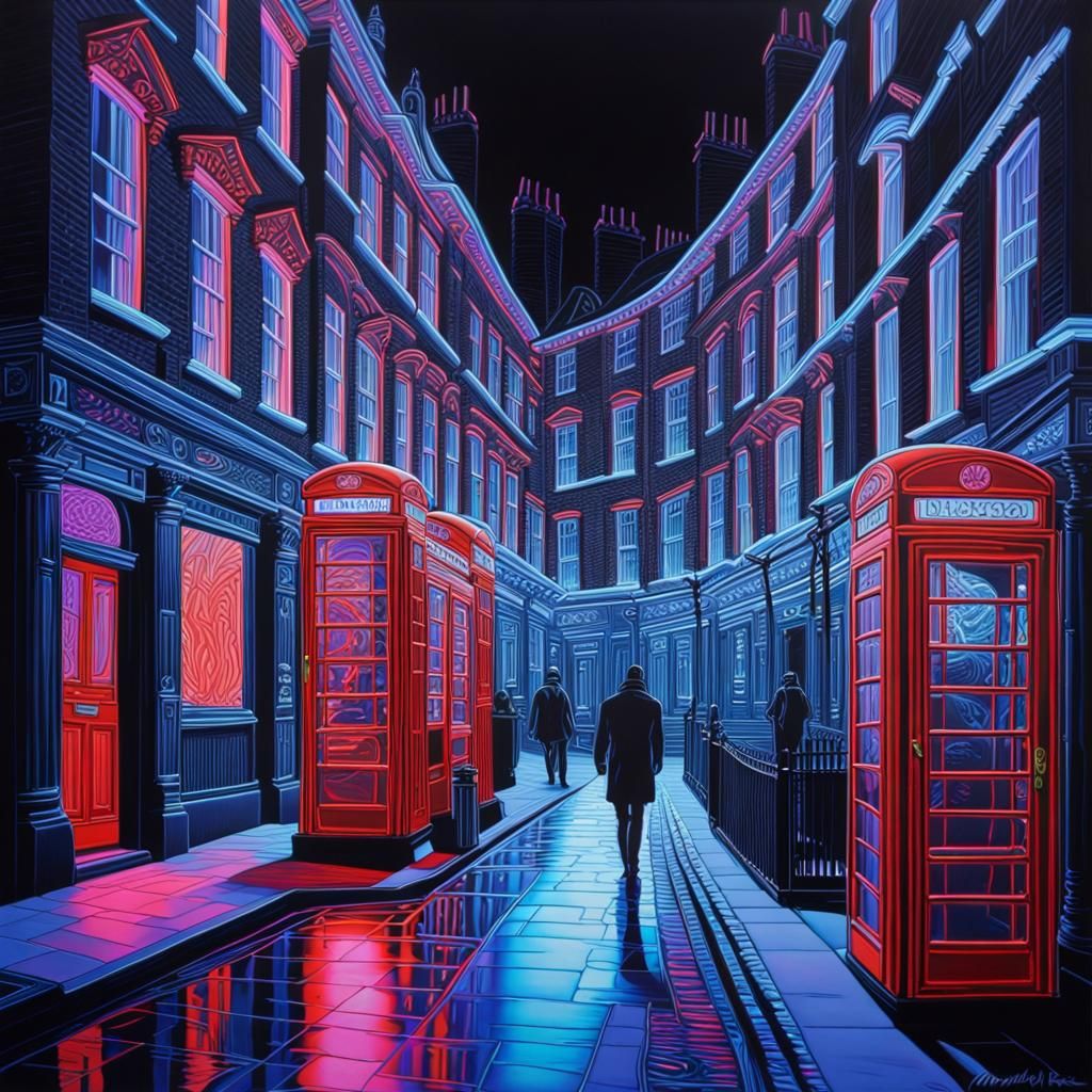 Streets of London - AI Generated Artwork - NightCafe Creator