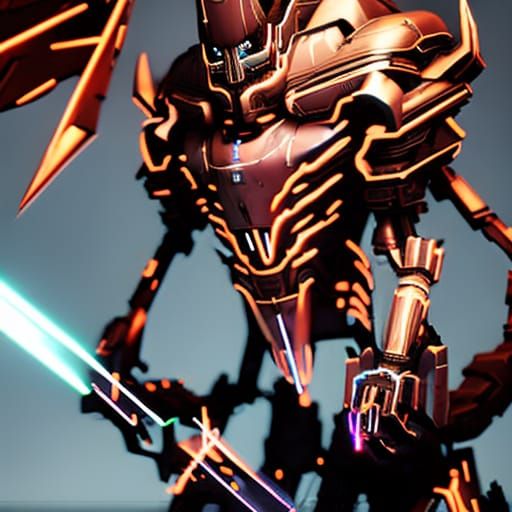 cyberpunk mecha - AI Generated Artwork - NightCafe Creator