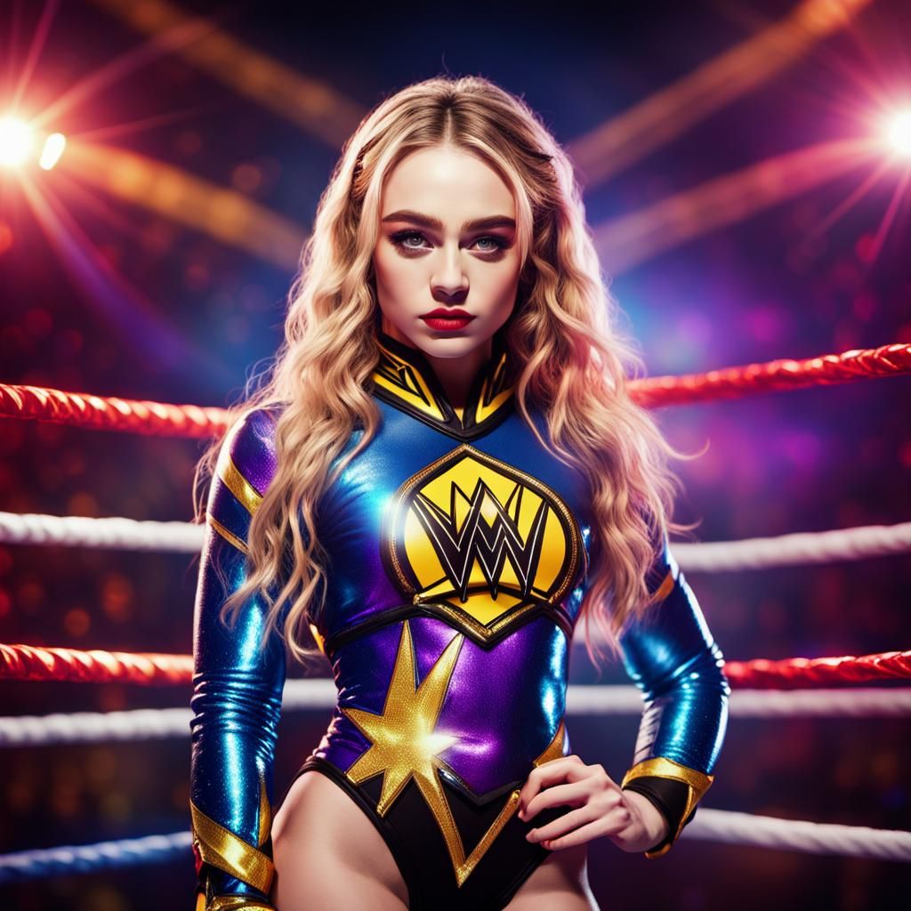 Sabrina carpenter WWE diva - Sabrina Carpenter as a Dazzling...