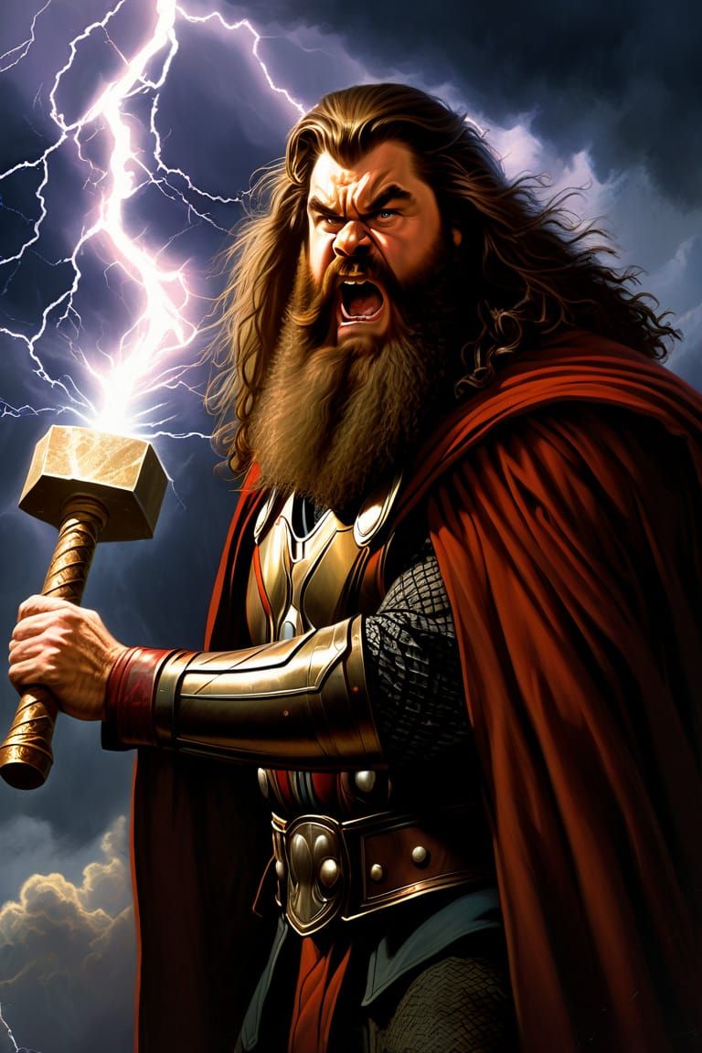 Hagrid x Thor - AI Generated Artwork - NightCafe Creator