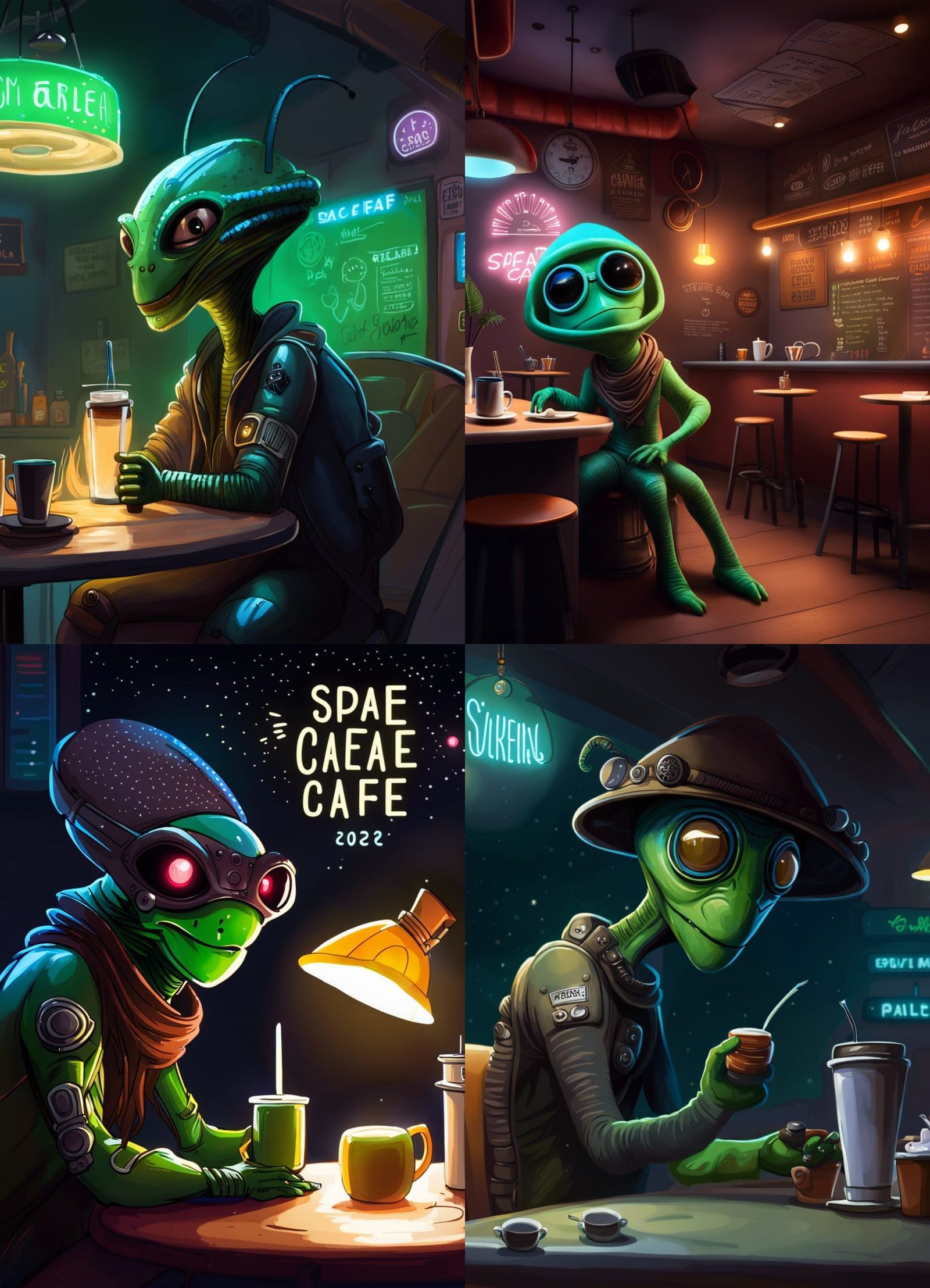 ugly thirsty ALIENS - AI Generated Artwork - NightCafe Creator