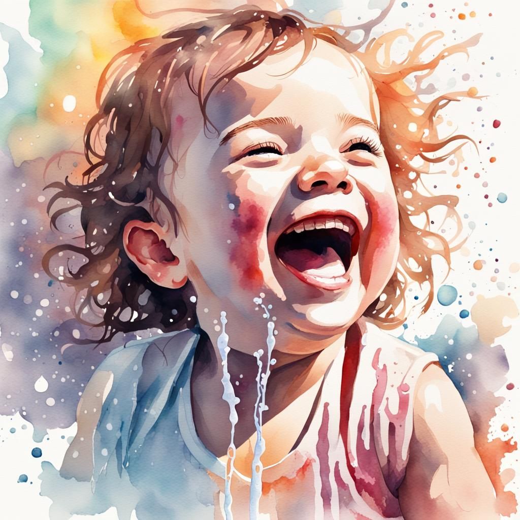 Joyful tiny human infant - AI Generated Artwork - NightCafe Creator