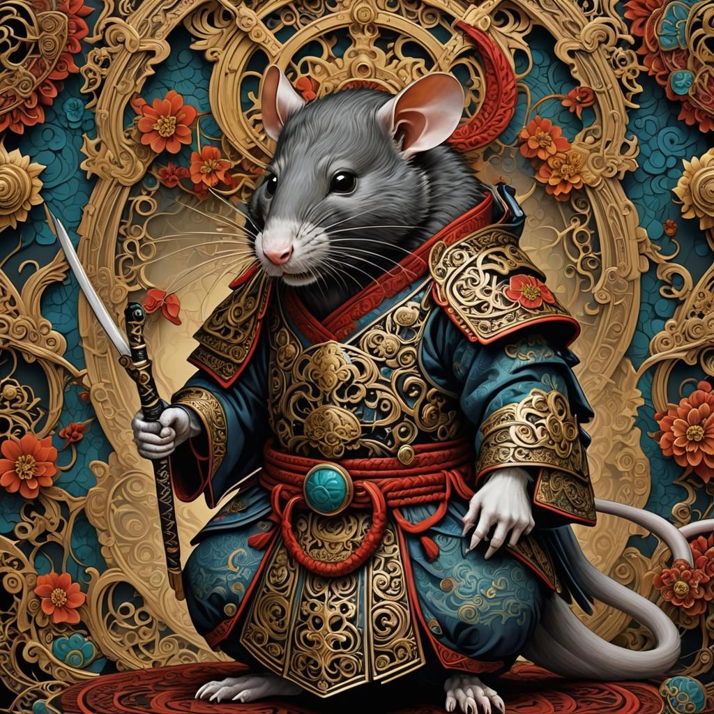 Samurai Rat - AI Generated Artwork - NightCafe Creator
