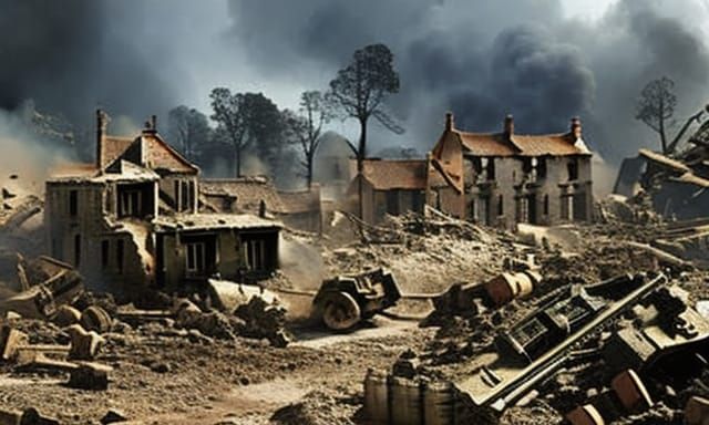 The sad effects of war - AI Generated Artwork - NightCafe Creator