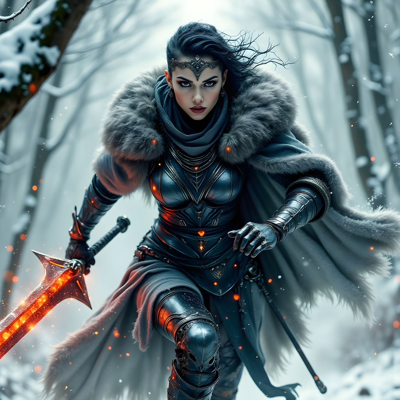 Charging into battle - Charging into battle