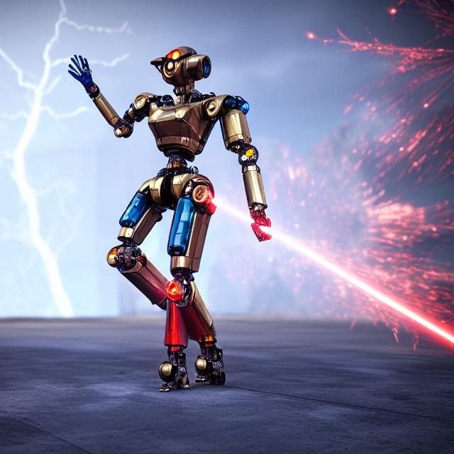 Fire battle on the mountain between invading aliens and militarized ...