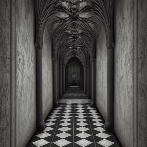 Foreboding Hallway - AI Generated Artwork - NightCafe Creator