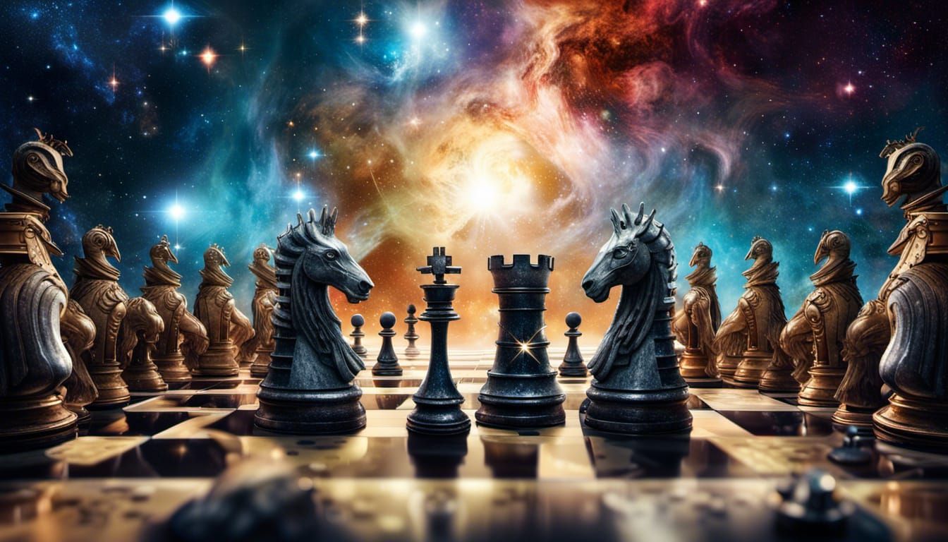 Cosmic chess - AI Generated Artwork - NightCafe Creator
