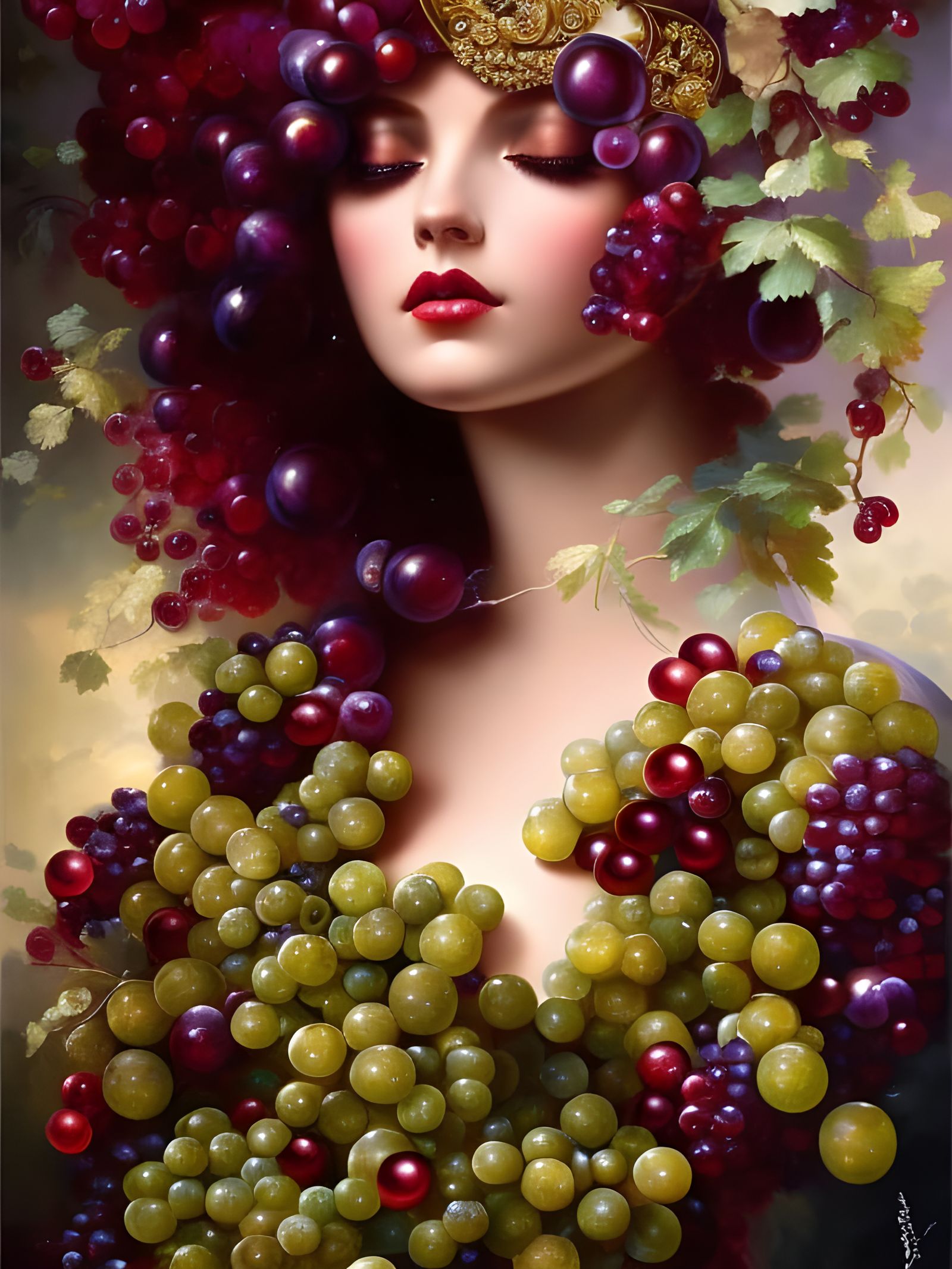 Patron Goddess of Wine - AI Generated Artwork - NightCafe Creator