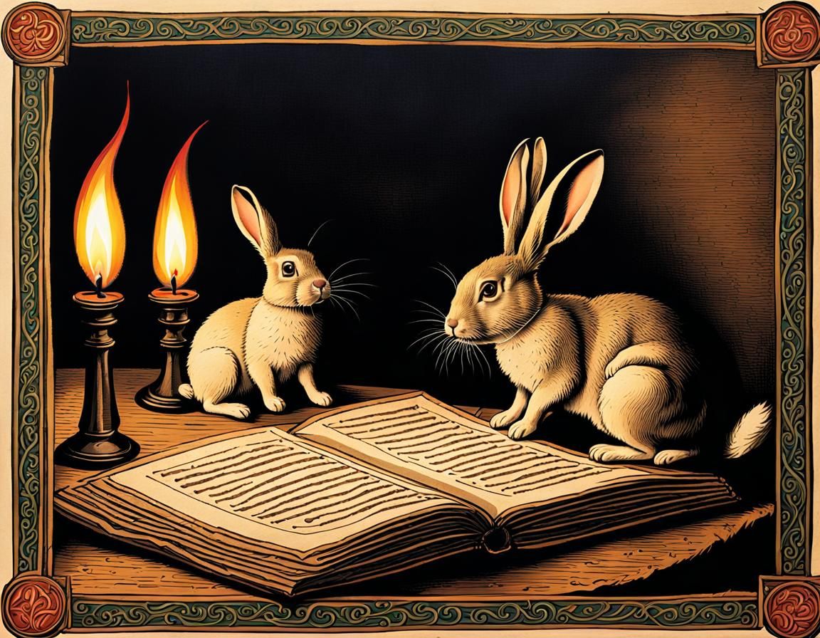 Bookreader's are Timid as Rabbits - AI Generated Artwork - NightCafe ...