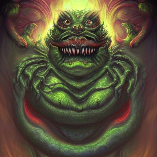 Demonic Frog - AI Generated Artwork - NightCafe Creator