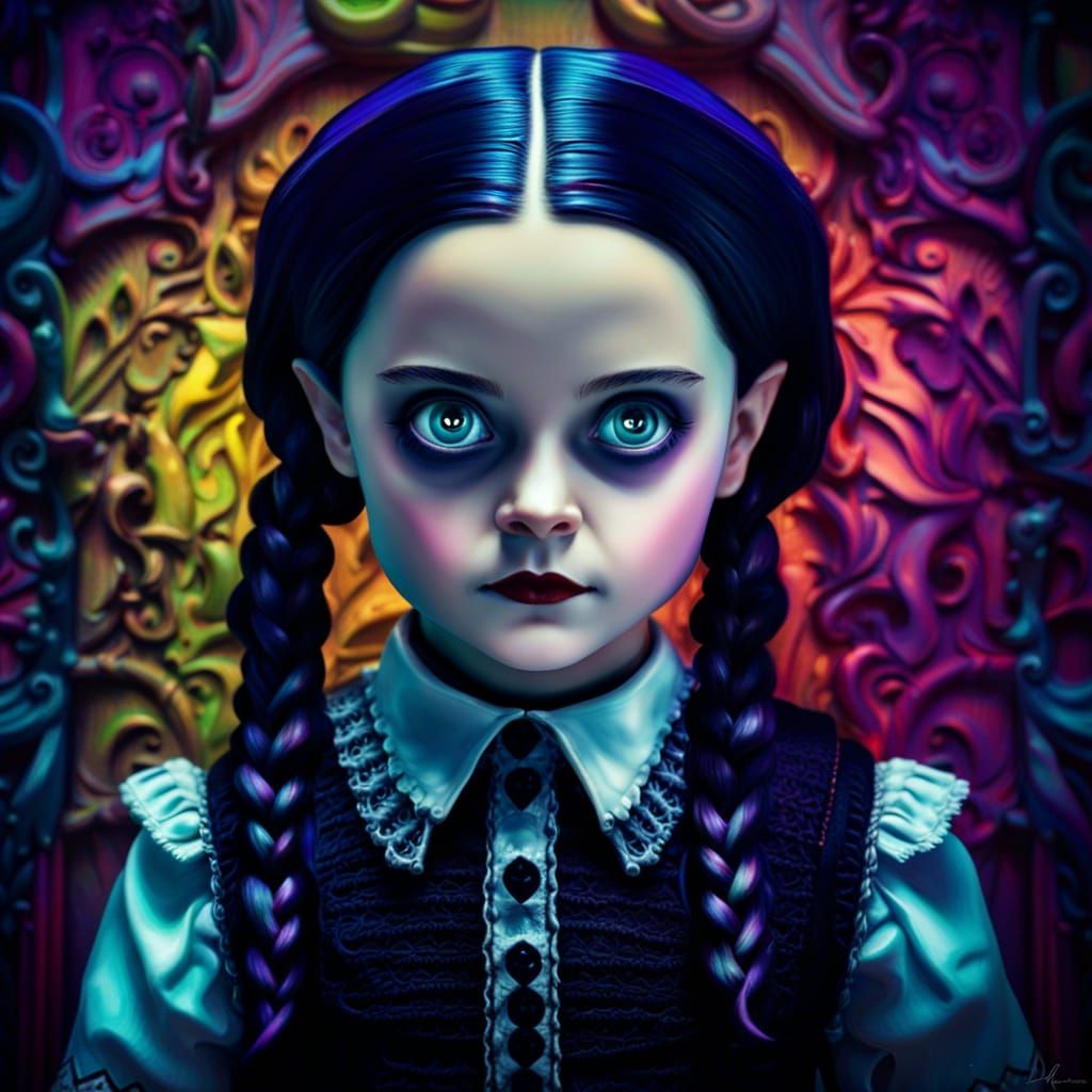 Wednesday Addams, Nightmare of Chucky - AI Generated Artwork ...