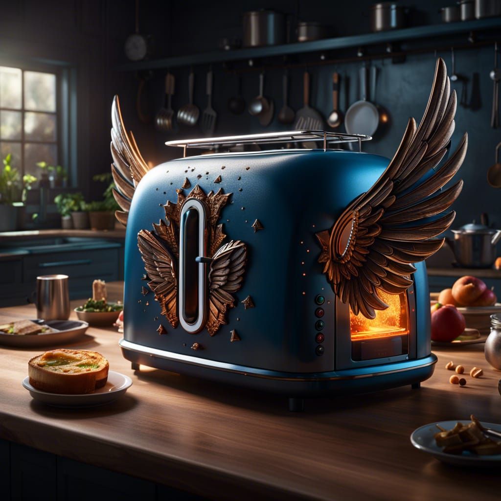 Flying Toaster - AI Generated Artwork - NightCafe Creator