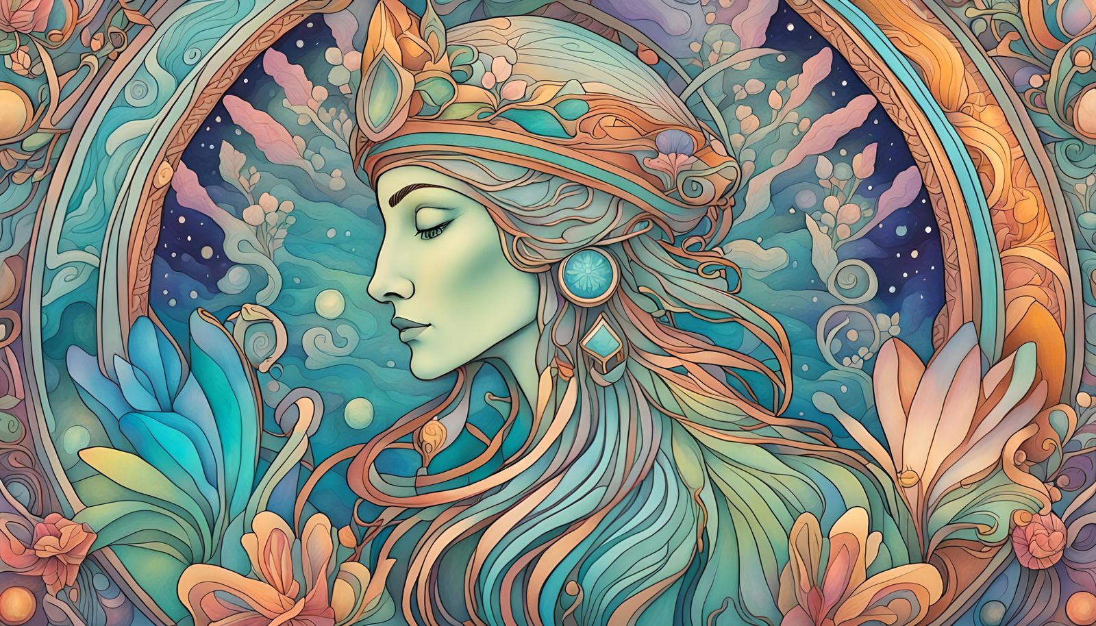 The Lemurian Goddess Amara - AI Generated Artwork - NightCafe Creator