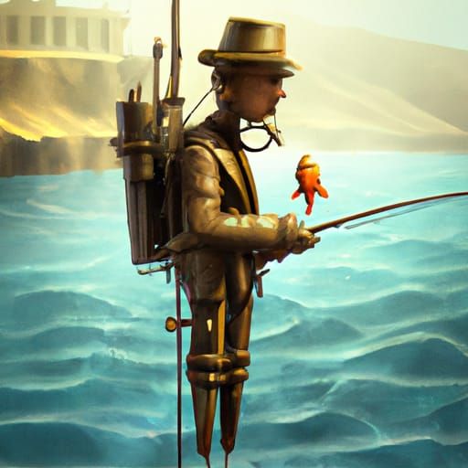 Going Fishing - AI Generated Artwork - NightCafe Creator