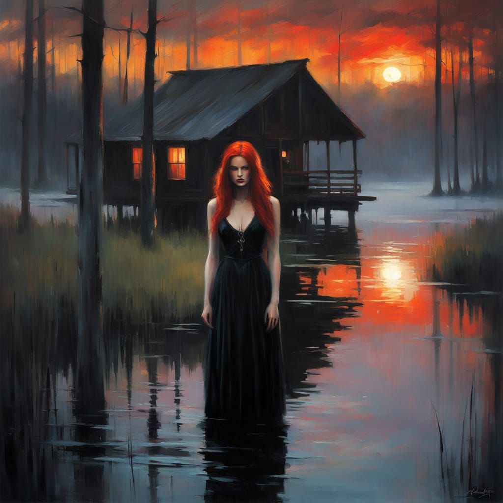 Swamp Queen - Ethereal Swamp Siren in Twilight Hush