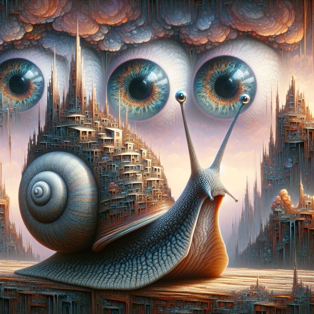 Snail City… - AI Generated Artwork - NightCafe Creator