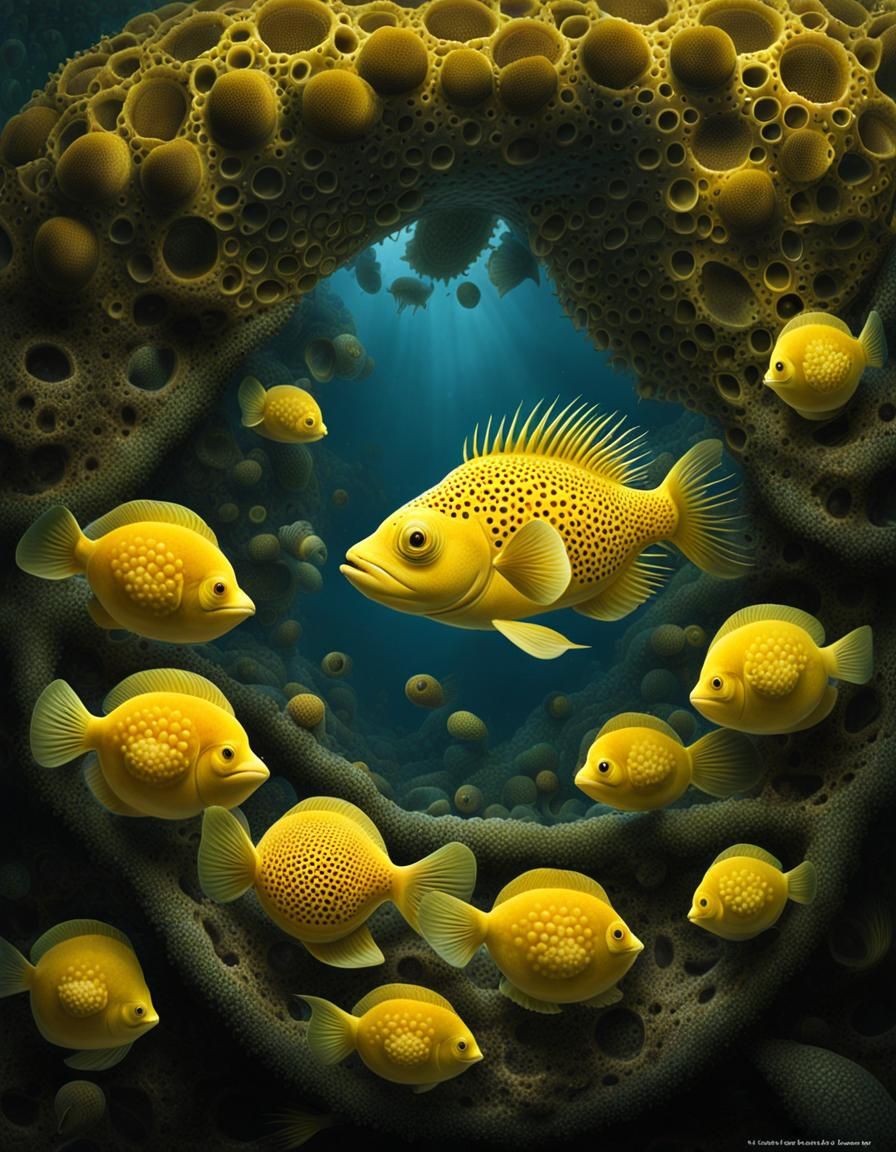 Trypophobia Fish - AI Generated Artwork - NightCafe Creator