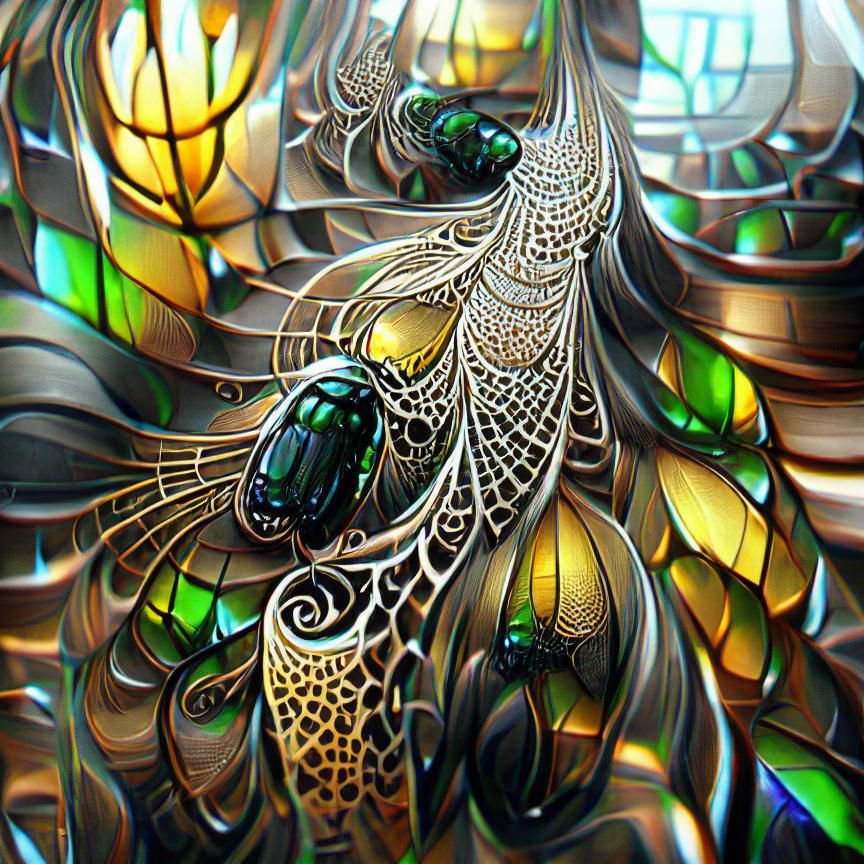 Fractal Fusion Experiment 082 - AI Generated Artwork - NightCafe Creator