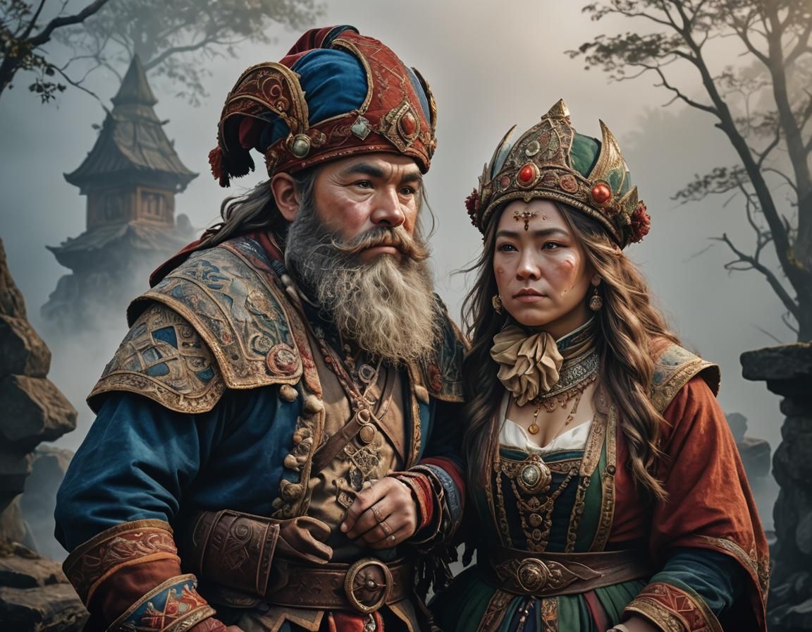 Dwarf Couple - AI Generated Artwork - NightCafe Creator