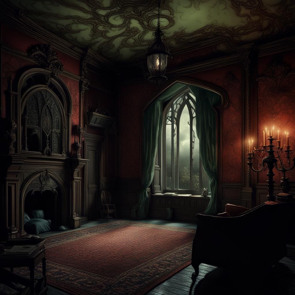 An abandoned Victorian manor - AI Generated Artwork - NightCafe Creator
