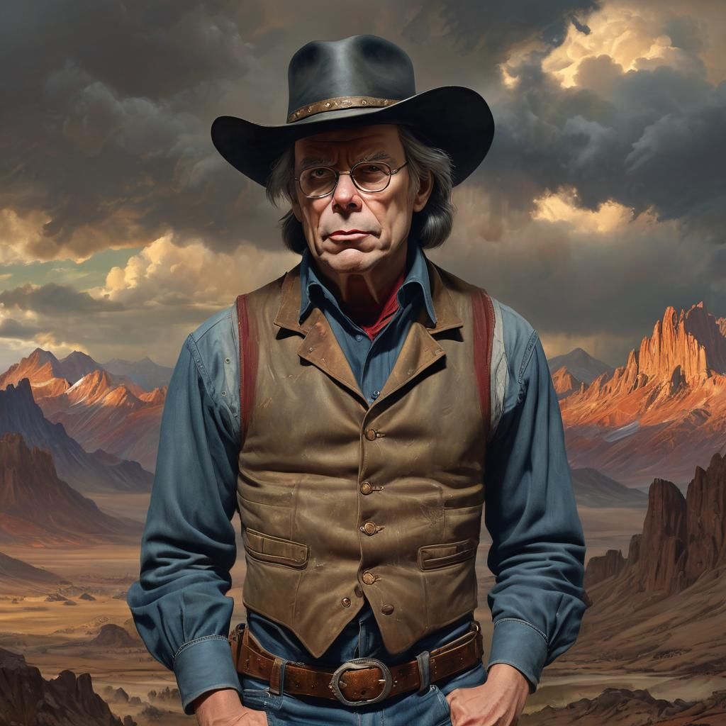 Stephen King as a Gunslinger - Stephen King as a Gunslinger