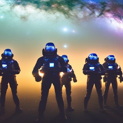 The Space Army #2 - Futuristic Space Warriors with Plasma Gu...