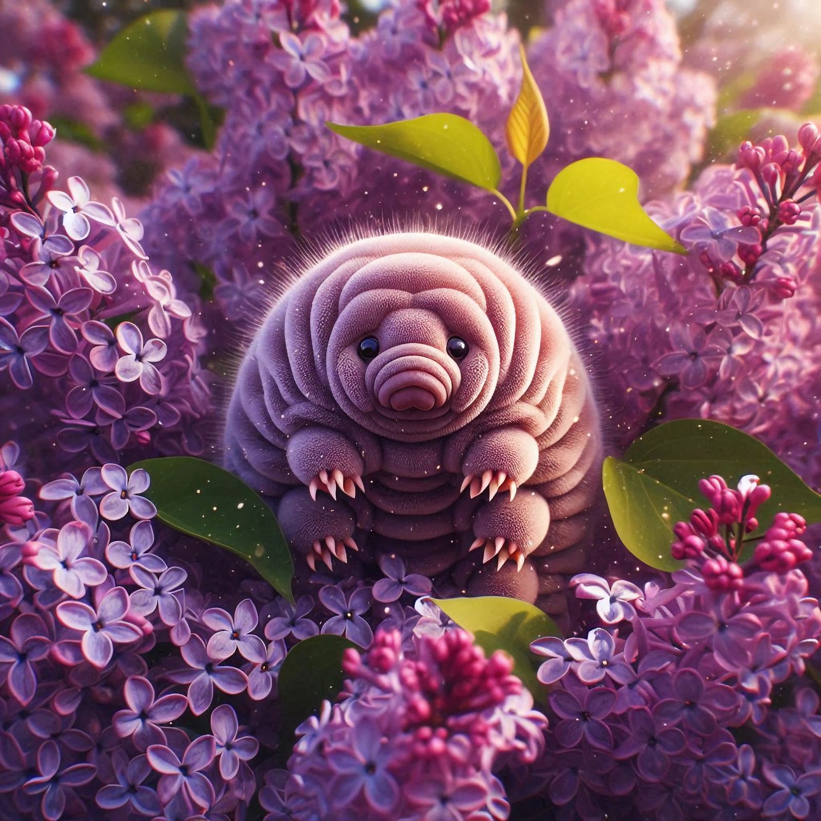 Tardigrade in the Lilac - AI Generated Artwork - NightCafe Creator