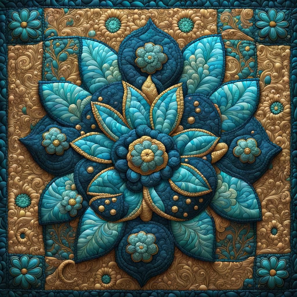 Patchwork quilt - AI Generated Artwork - NightCafe Creator