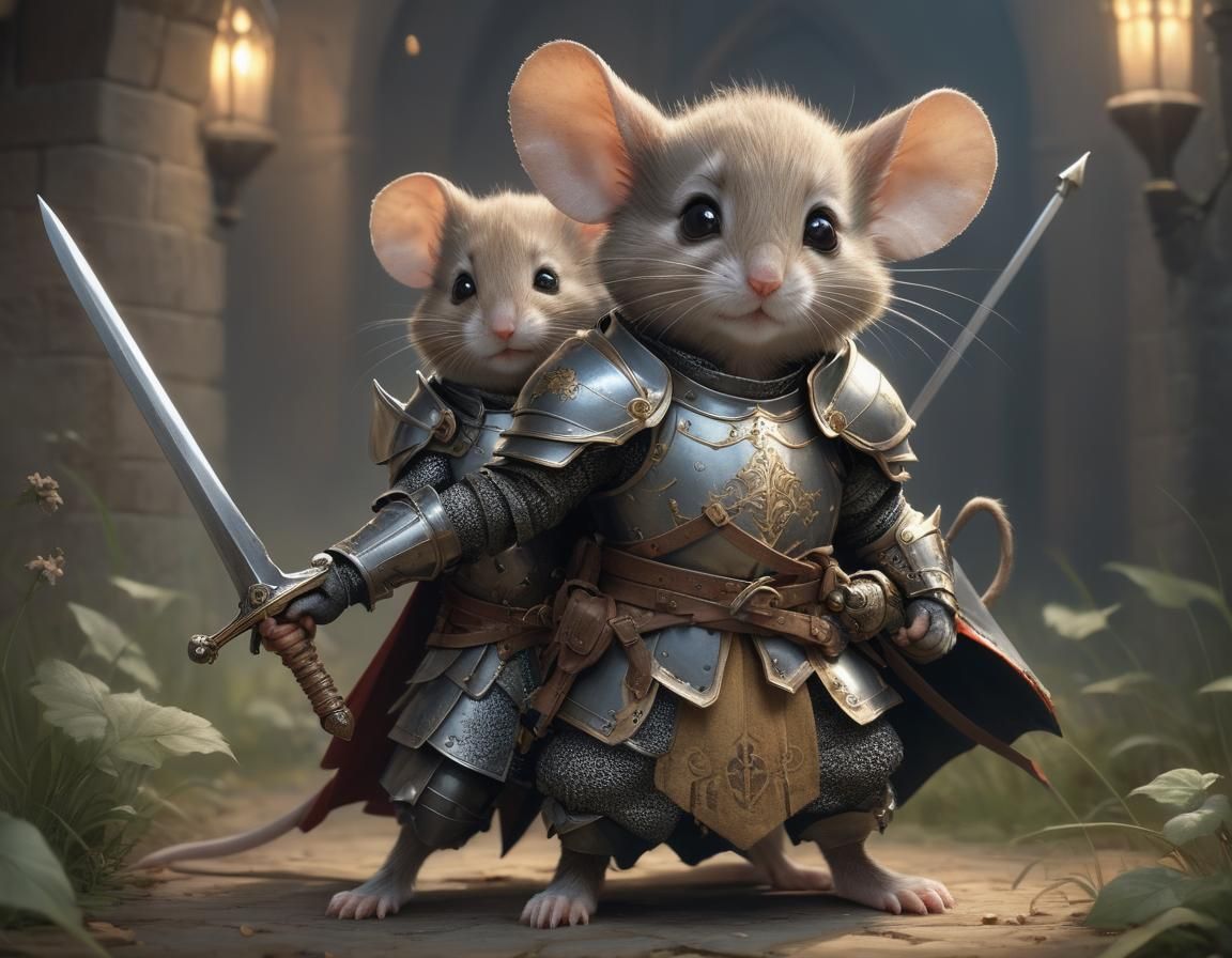 Chibi Medieval Mouse Knights of England - AI Generated Artwork - NightCafe Creator