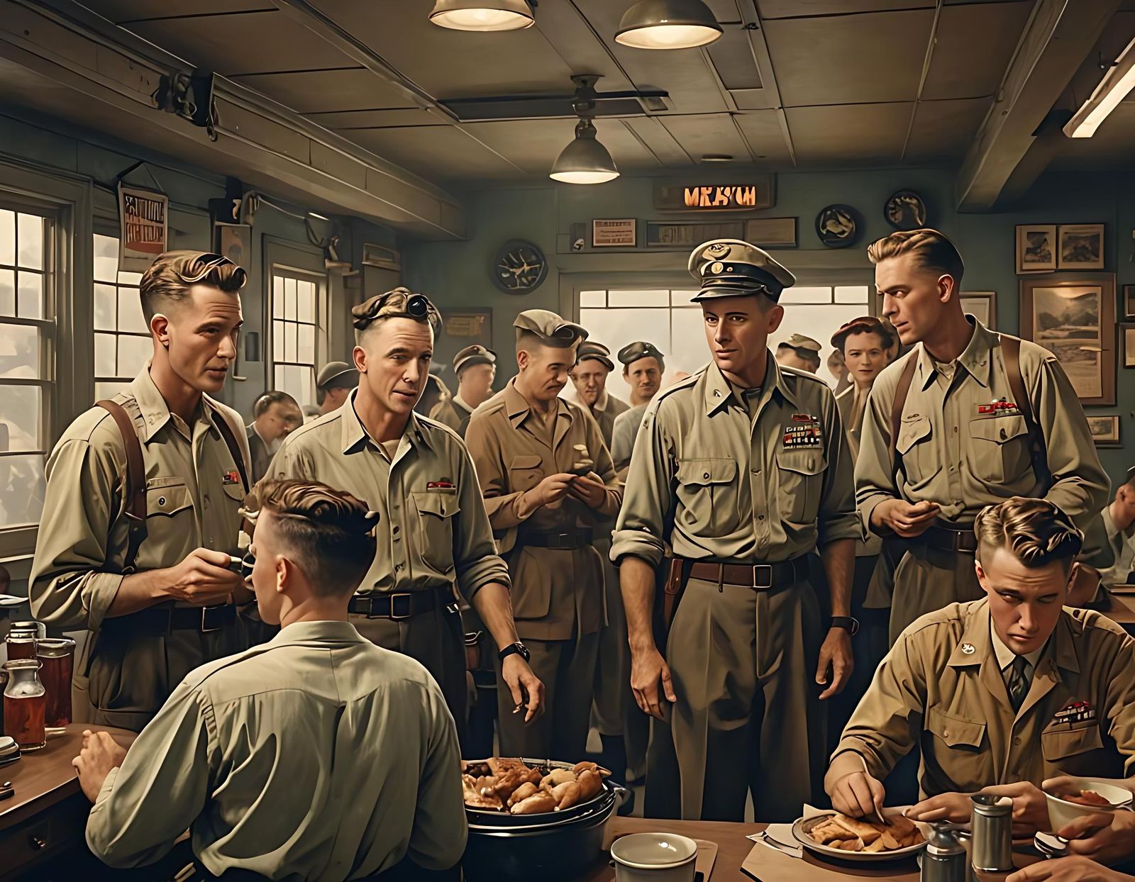 The Mess Hall - AI Generated Artwork - NightCafe Creator