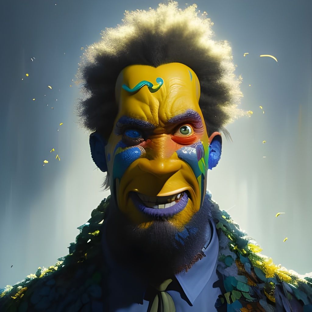 Homer Simpson's Evil Brother - AI Generated Artwork - NightCafe Creator