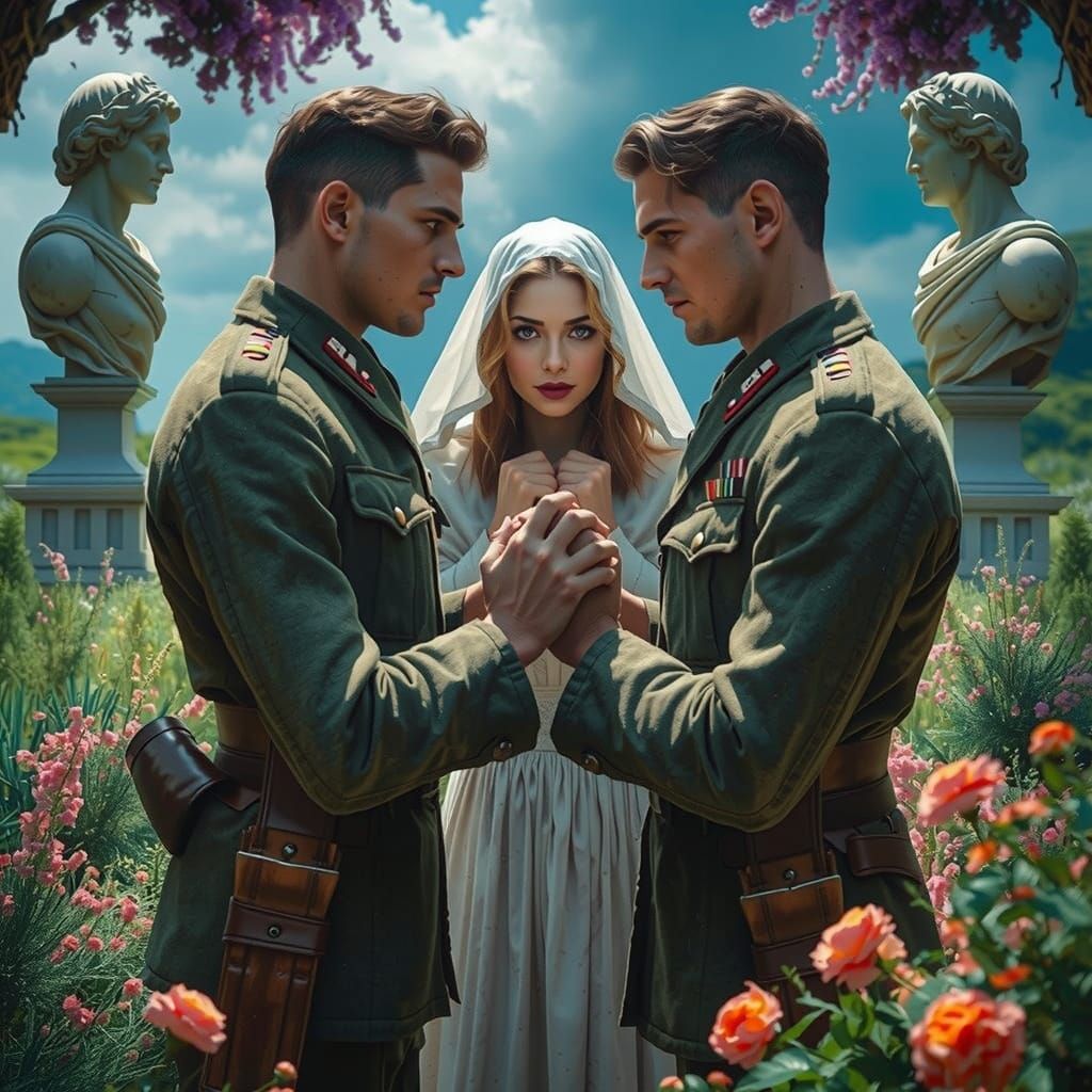 Illustration for the film "Flesh and the Devil"