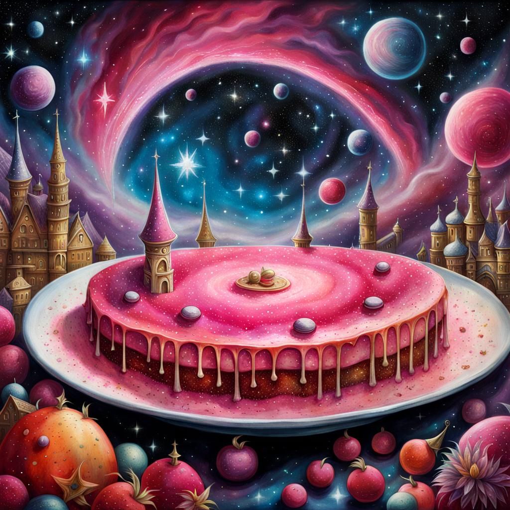 Magical cake - AI Generated Artwork - NightCafe Creator