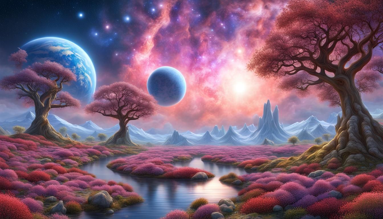 Fantasy World - AI Generated Artwork - NightCafe Creator