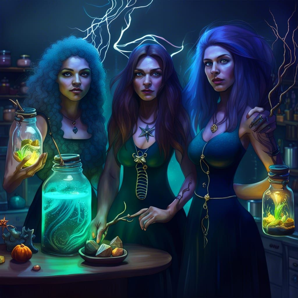 Witches - AI Generated Artwork - NightCafe Creator