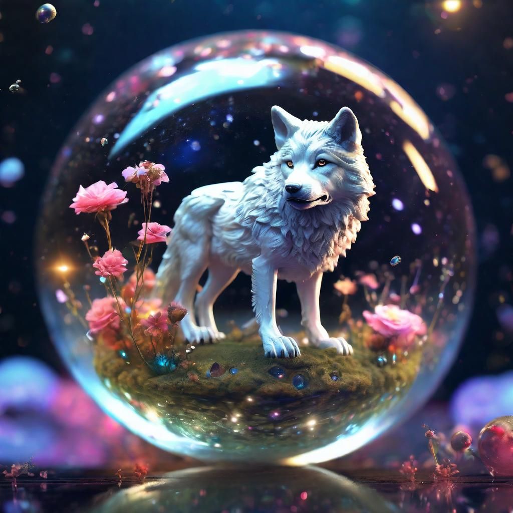 Wolf Sphere - AI Generated Artwork - NightCafe Creator