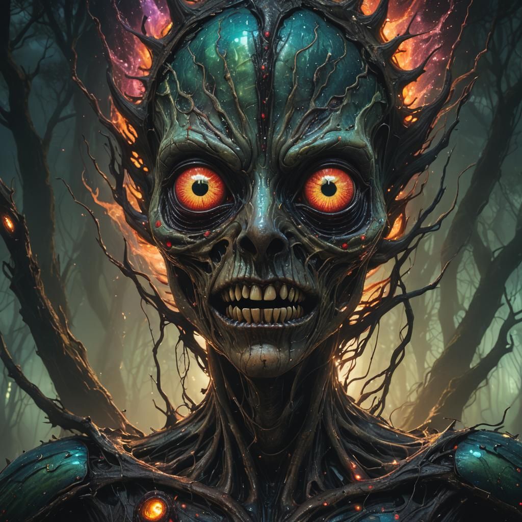 Lovecraftian Eldritch abomination cosmic horror Flatwoods Monster - AI ...