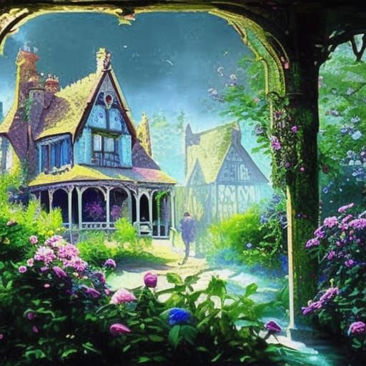 Elven Cottagecore - AI Generated Artwork - NightCafe Creator