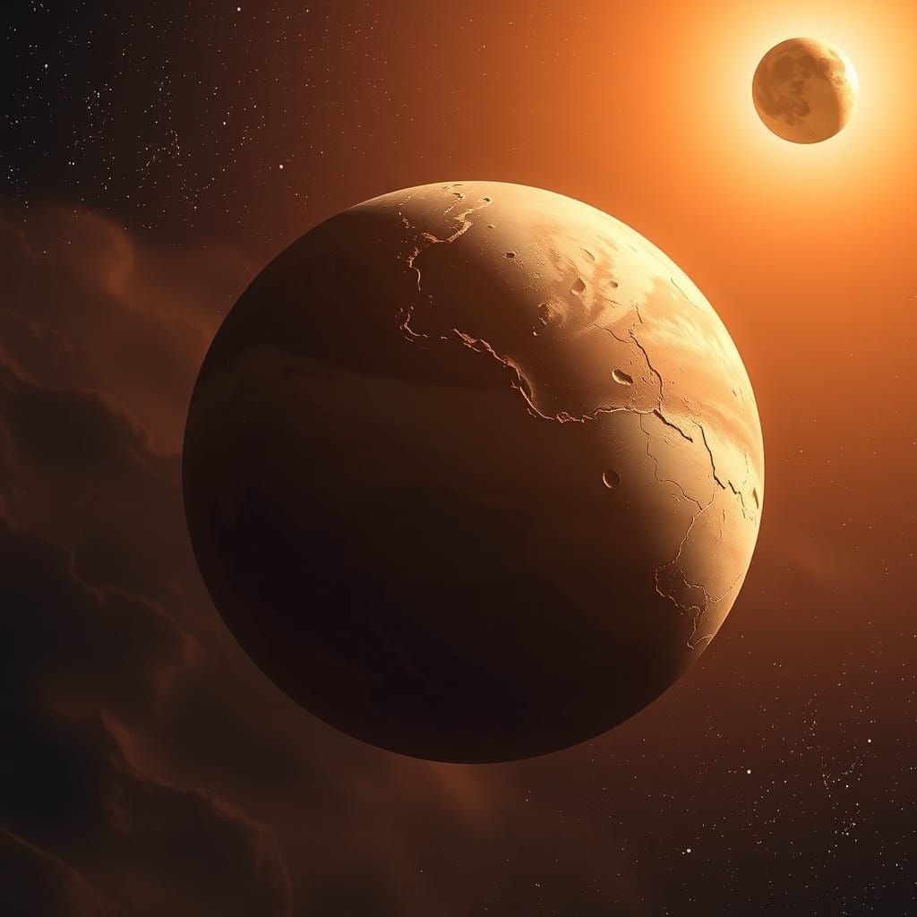 Barren Desert Planet in the Sith Worlds Region - AI Art