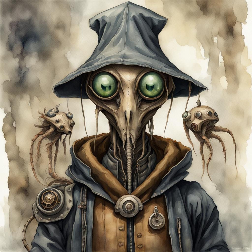 Alien " Cosmo ".. - AI Generated Artwork - NightCafe Creator