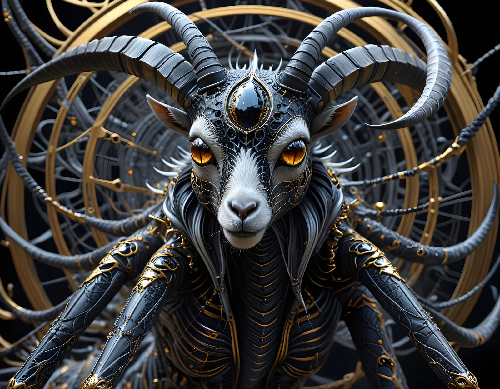 #35~"Golden-Orb Spider-Goat Hybrid"~for Spider-Silk Harvesting~