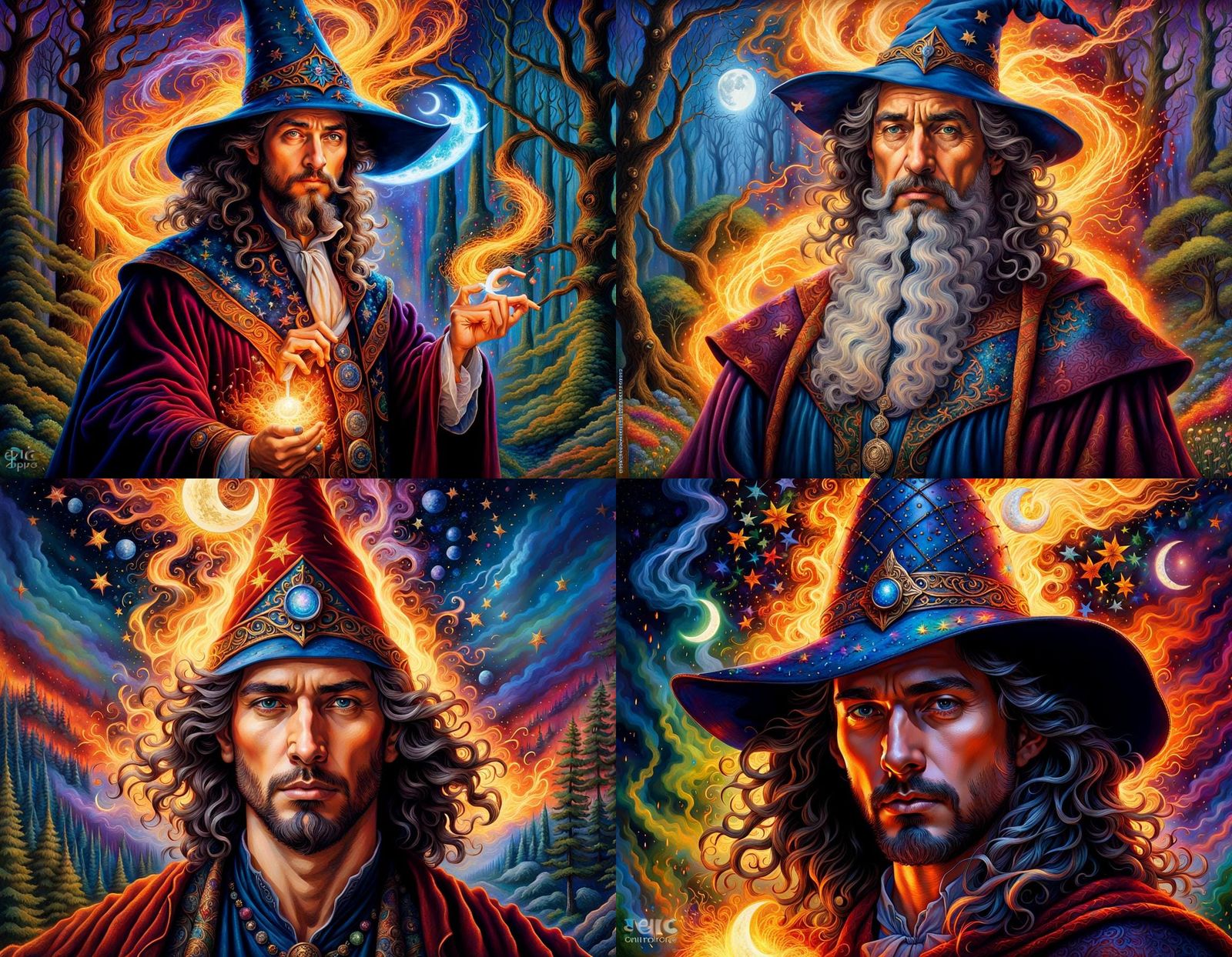 very Closeup head and shoulders portrait of a handsome young wizard ...