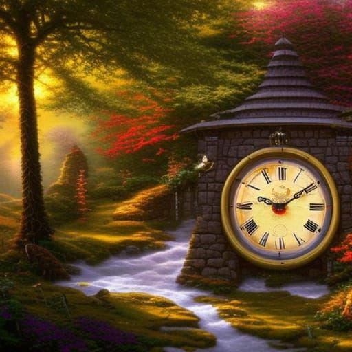 Fantasy Clock - AI Generated Artwork - NightCafe Creator