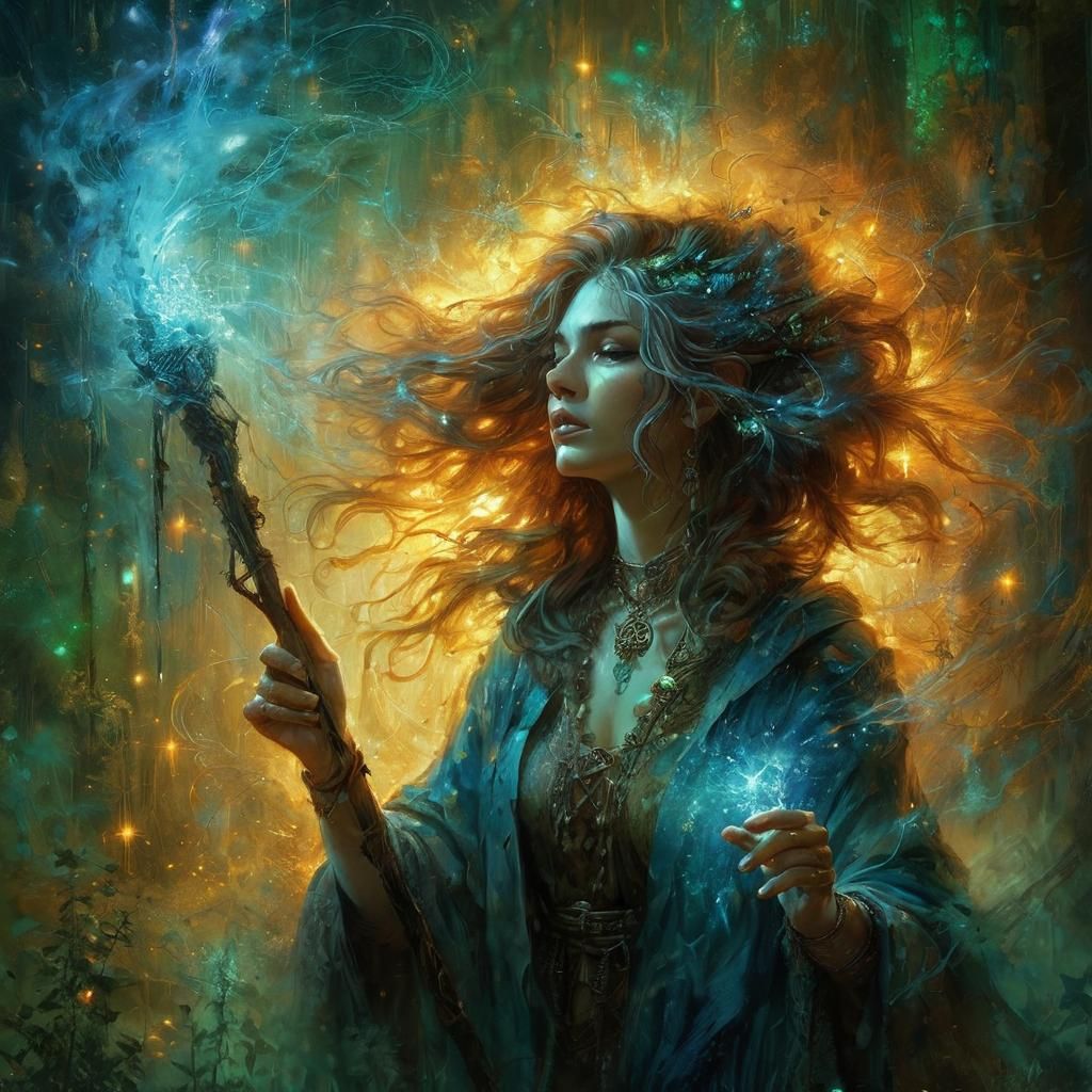 Druidess - AI Generated Artwork - NightCafe Creator