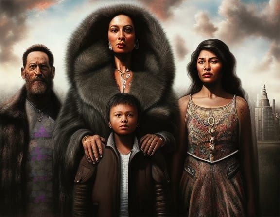 The Matriarchy Family Portrait - AI Generated Artwork - NightCafe Creator